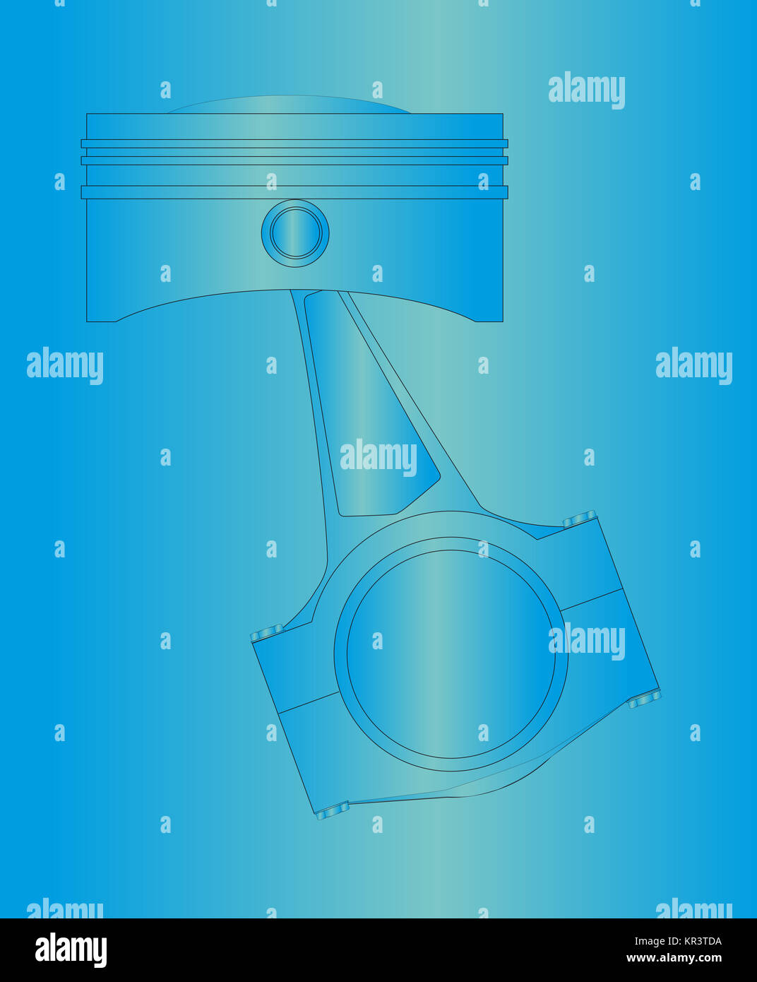 Piston blueprint hi-res stock photography and images - Alamy
