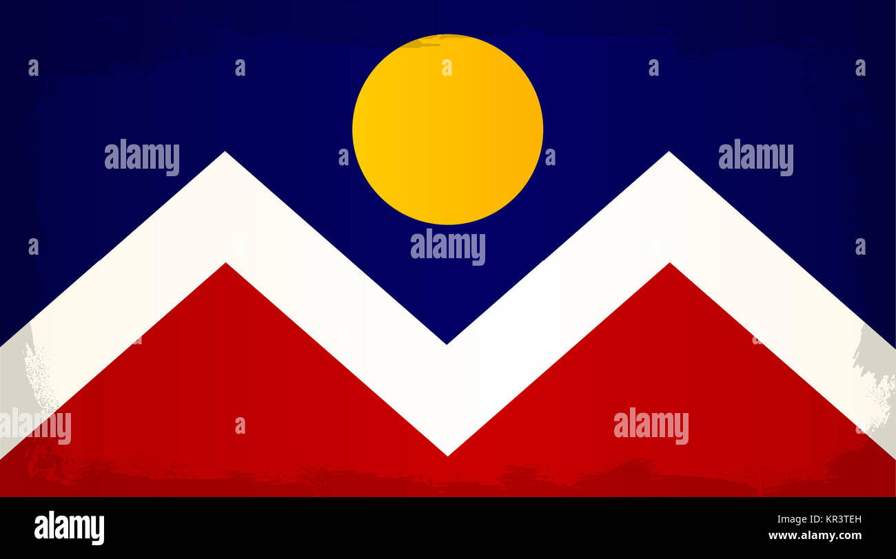 Denver City Flag Stock Photo - Alamy