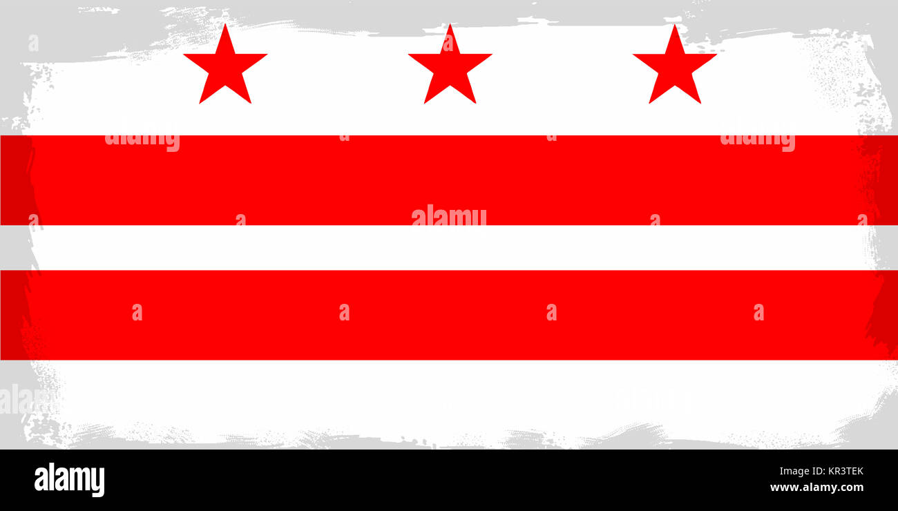 Washington DC City Flag Stock Photo - Alamy