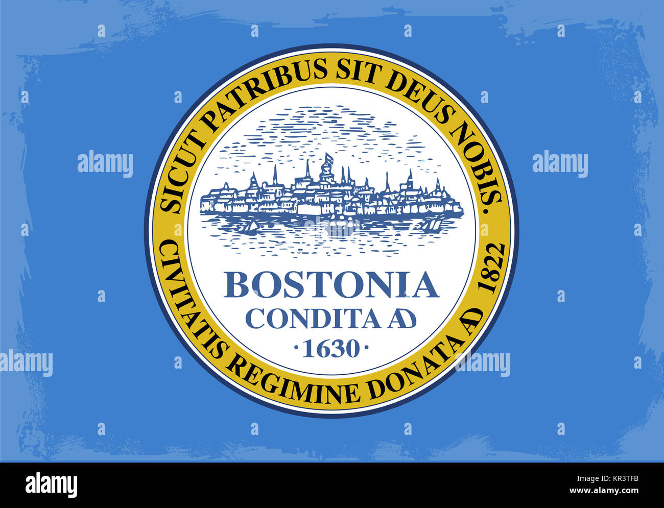 Boston City Flag Stock Photo - Alamy