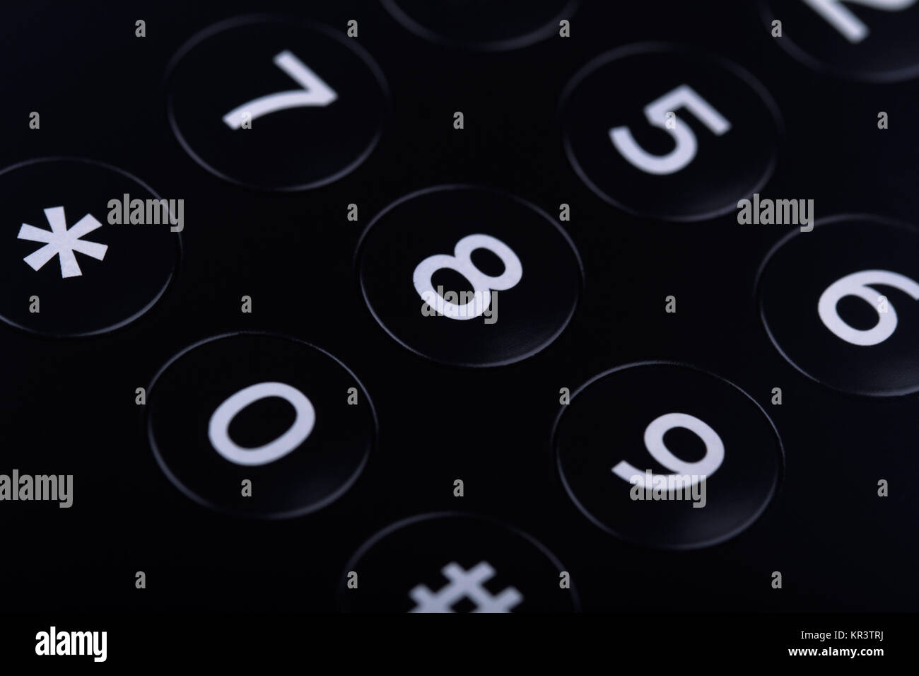 Black number keys Stock Photo - Alamy