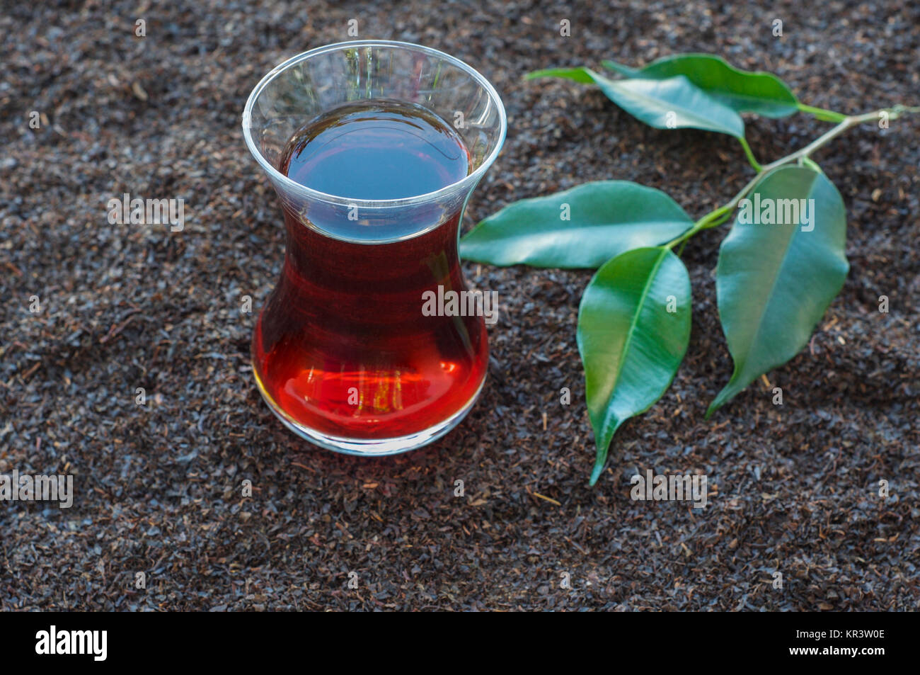 Tea in the Turkish glass beaker Stock Photo - Alamy
