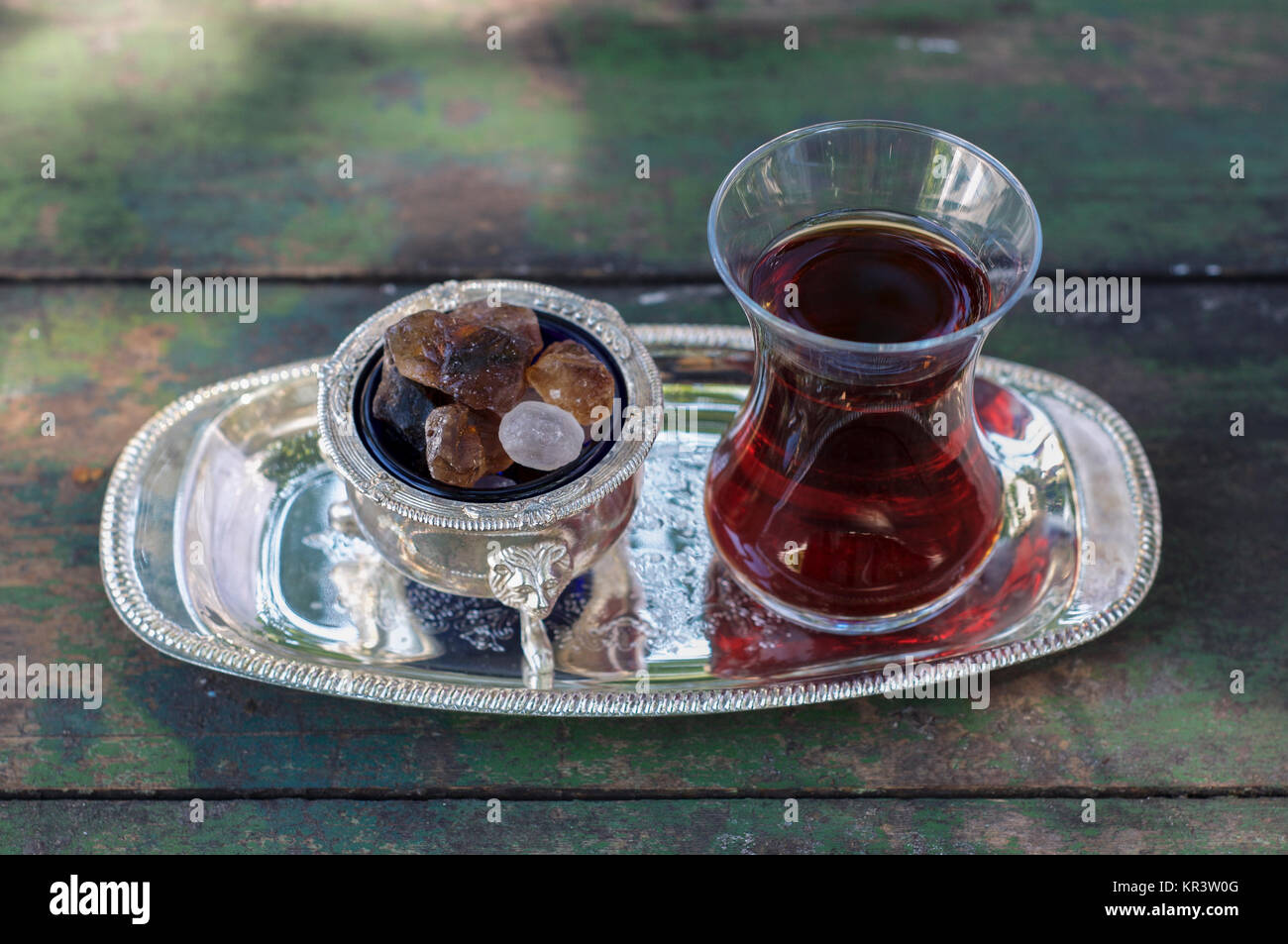 Turkish tea cup Stock Photo - Alamy