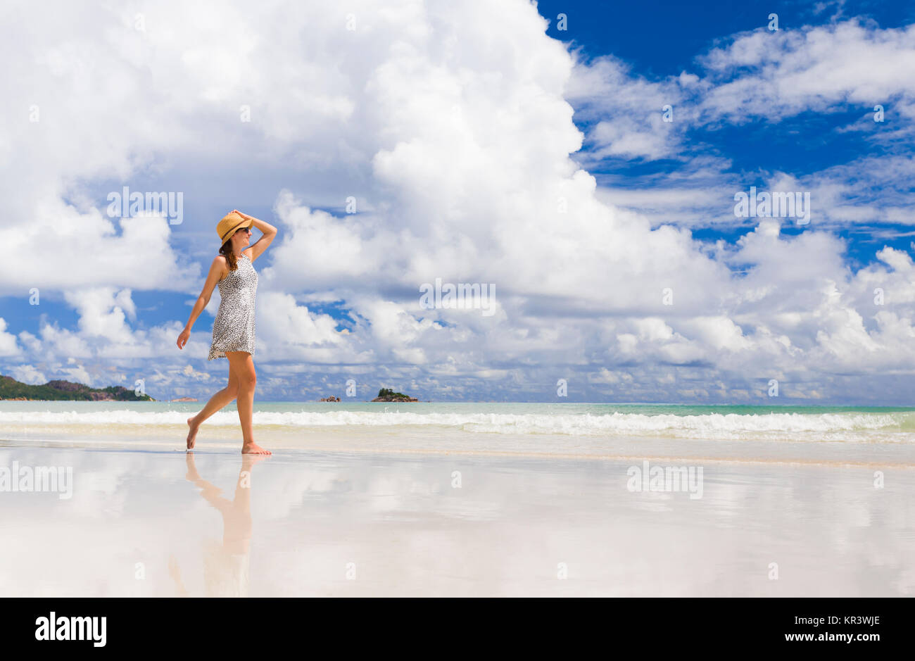Walking on the beach Stock Photo - Alamy