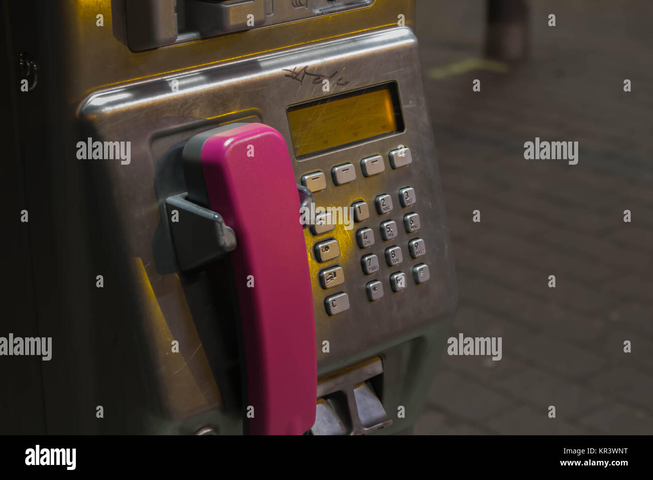 telephone box at night Stock Photo - Alamy
