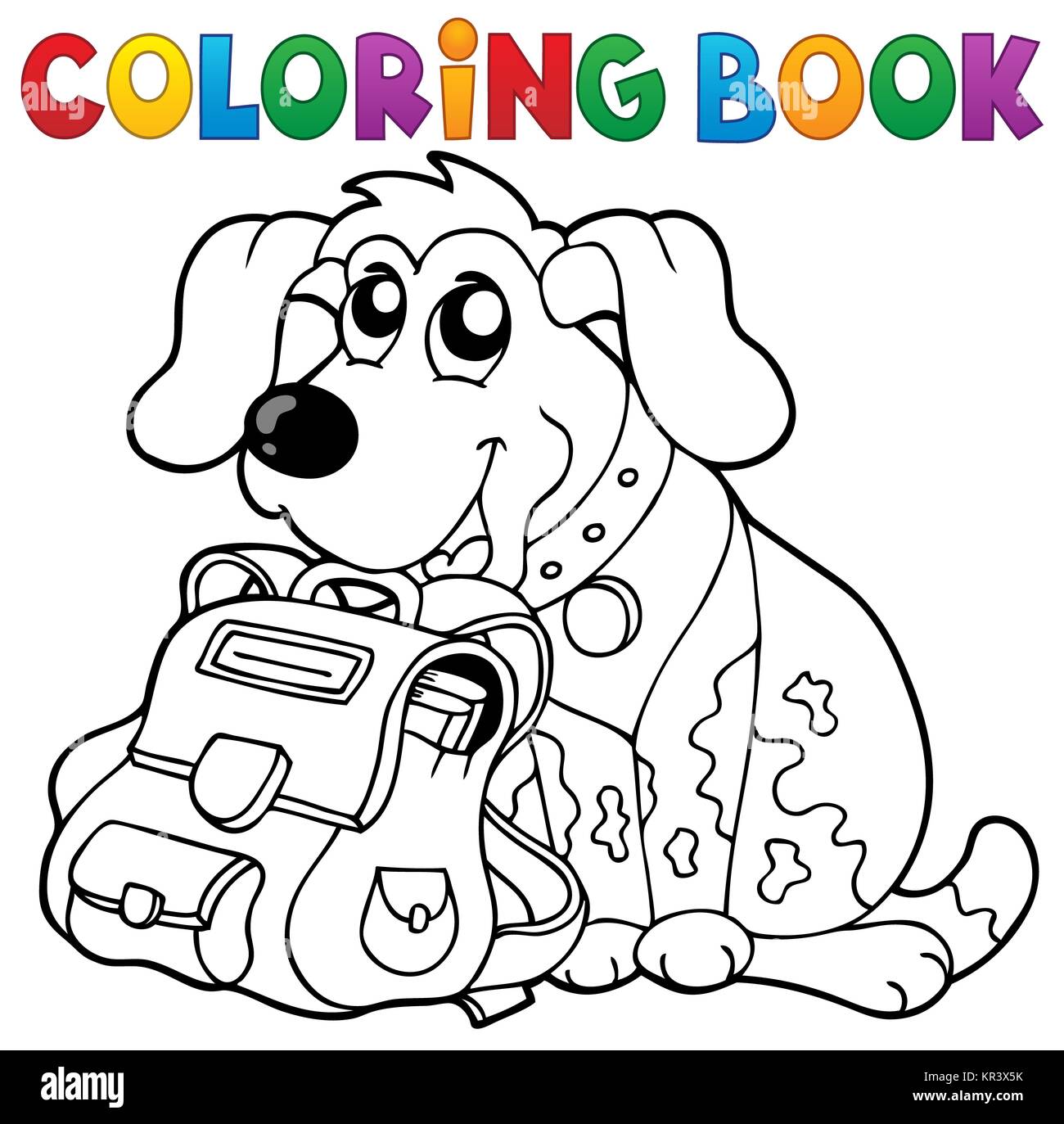 Colouring book dog hi-res stock photography and images - Alamy