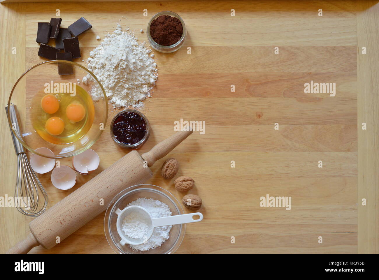 Baking Ingredients Border High Resolution Stock Photography and Images ...