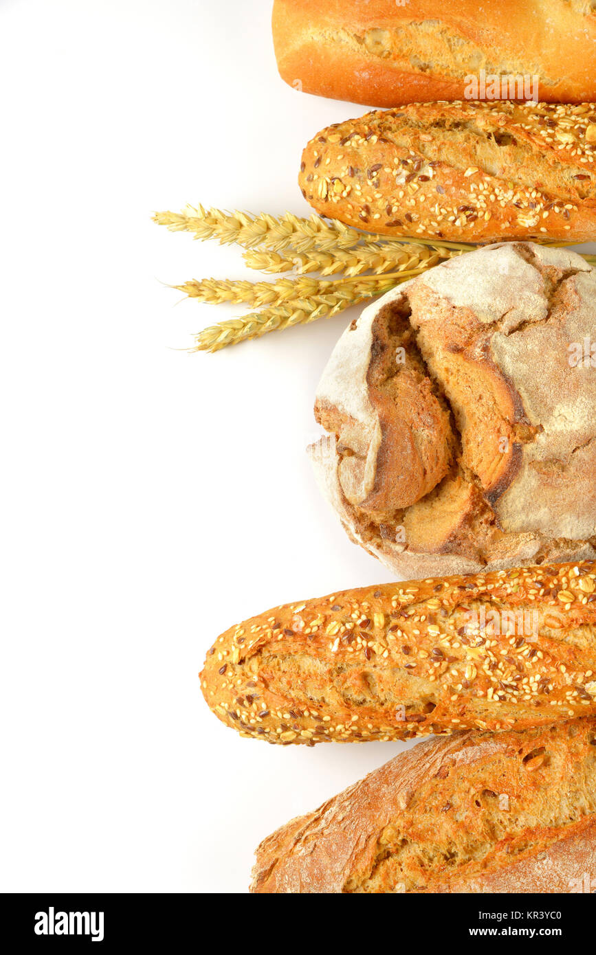 Various types of fresh bread Stock Photo - Alamy