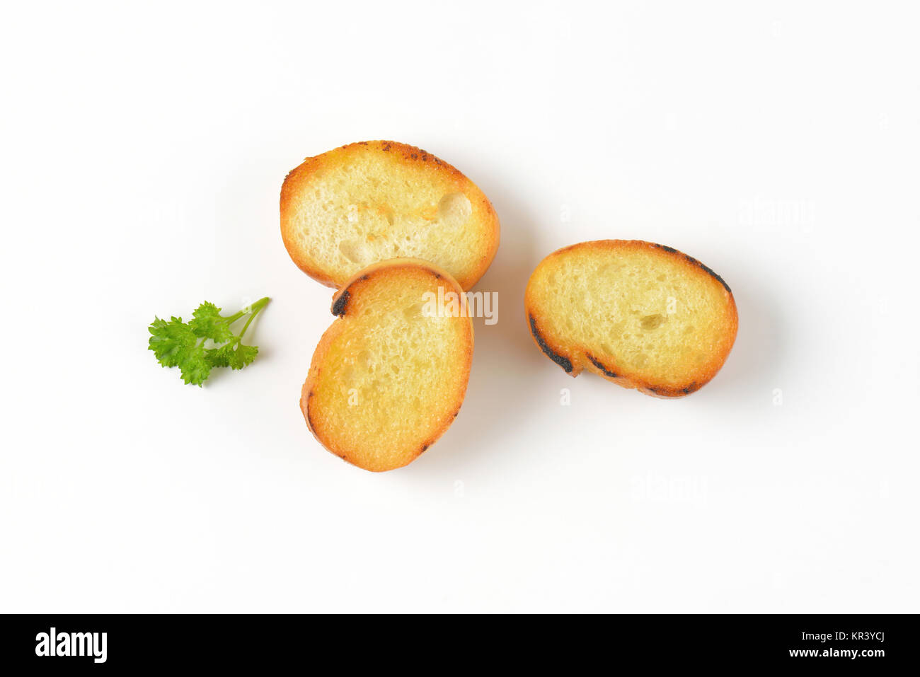 pan fried bread slices Stock Photo - Alamy