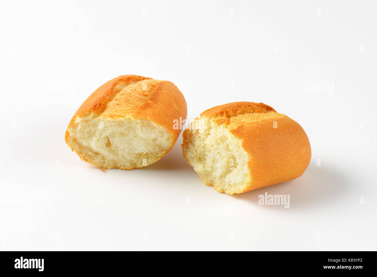 halved bread roll Stock Photo - Alamy