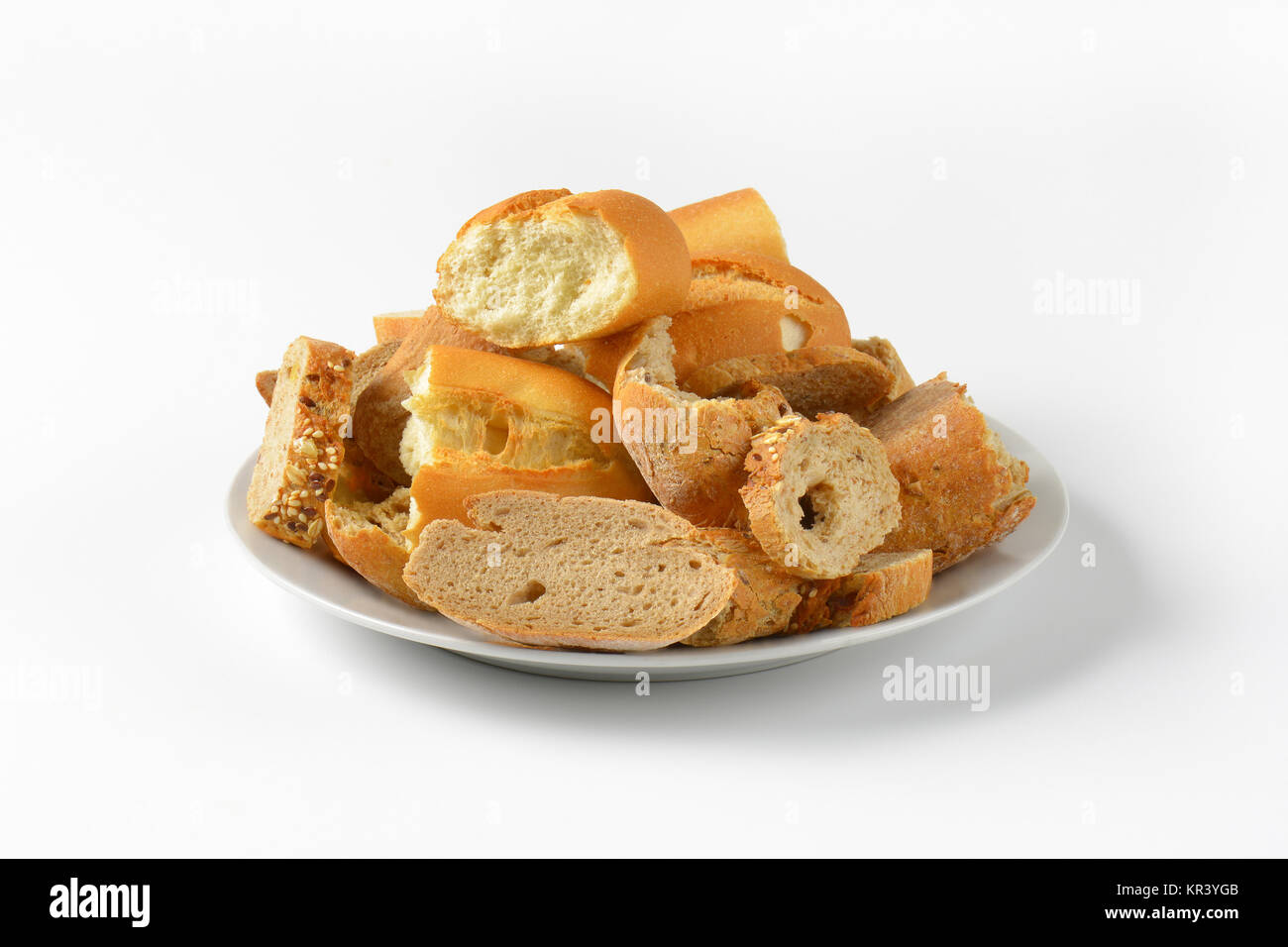 pieces of various types of bread Stock Photo - Alamy