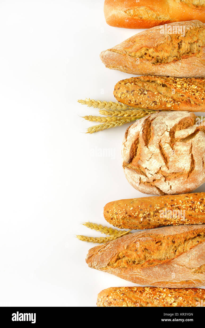 Various types of fresh bread Stock Photo - Alamy