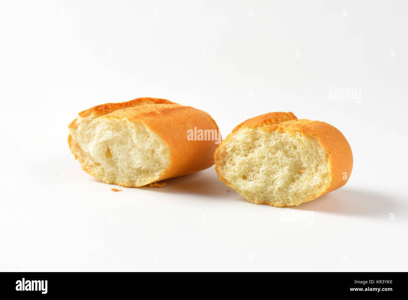 halved bread roll Stock Photo - Alamy