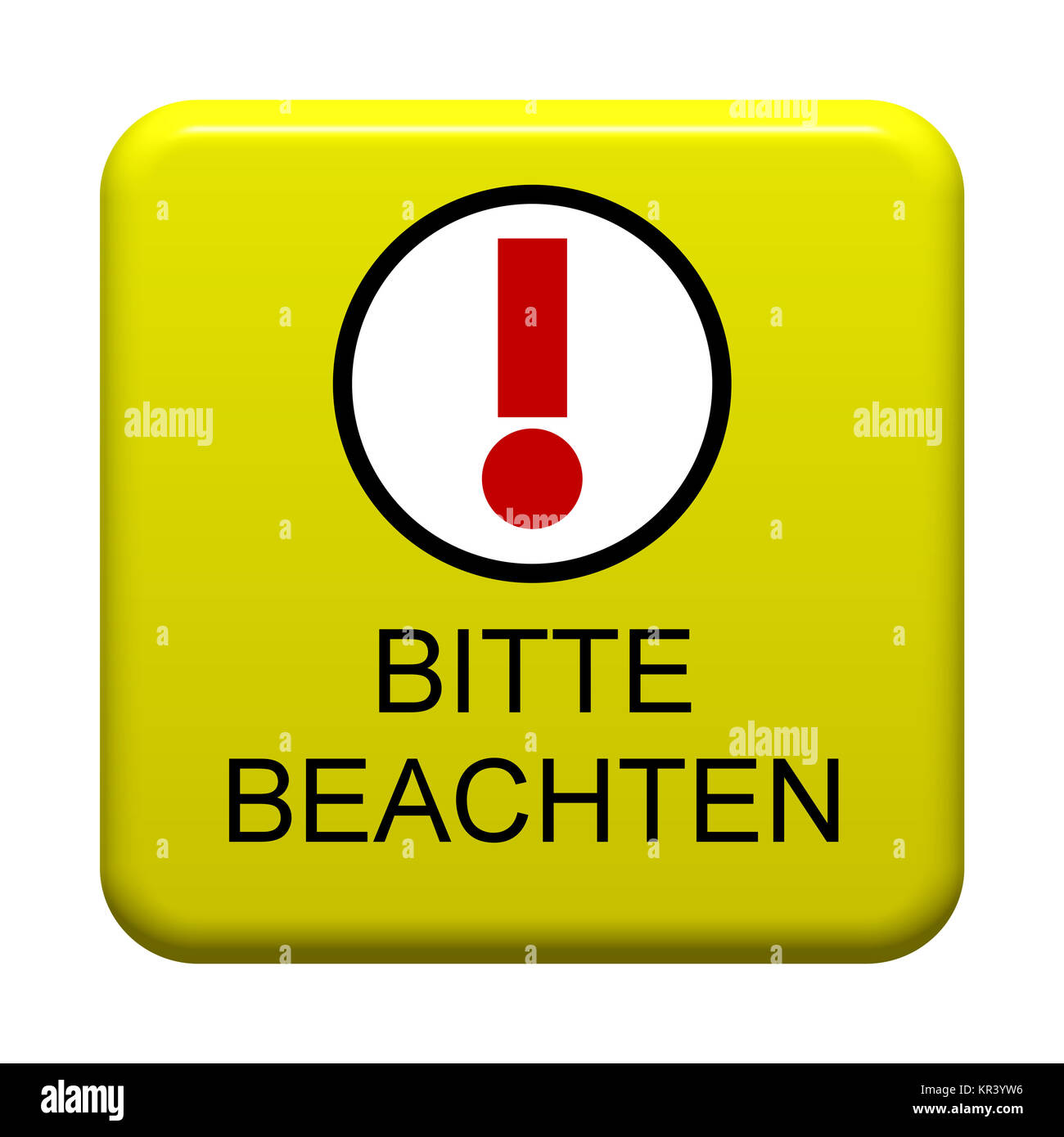 Bitte beachten Cut Out Stock Images & Pictures - Alamy