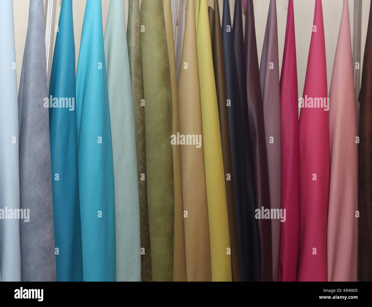 Leather materials samples Stock Photo - Alamy