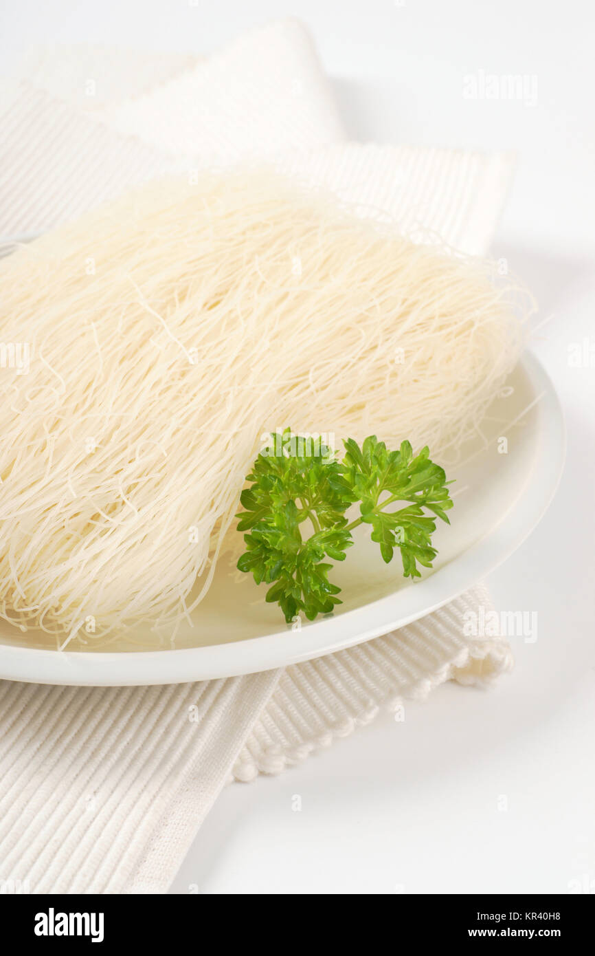 dried rice noodles Stock Photo - Alamy