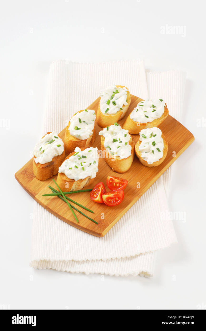 cheese toast canapes Stock Photo - Alamy