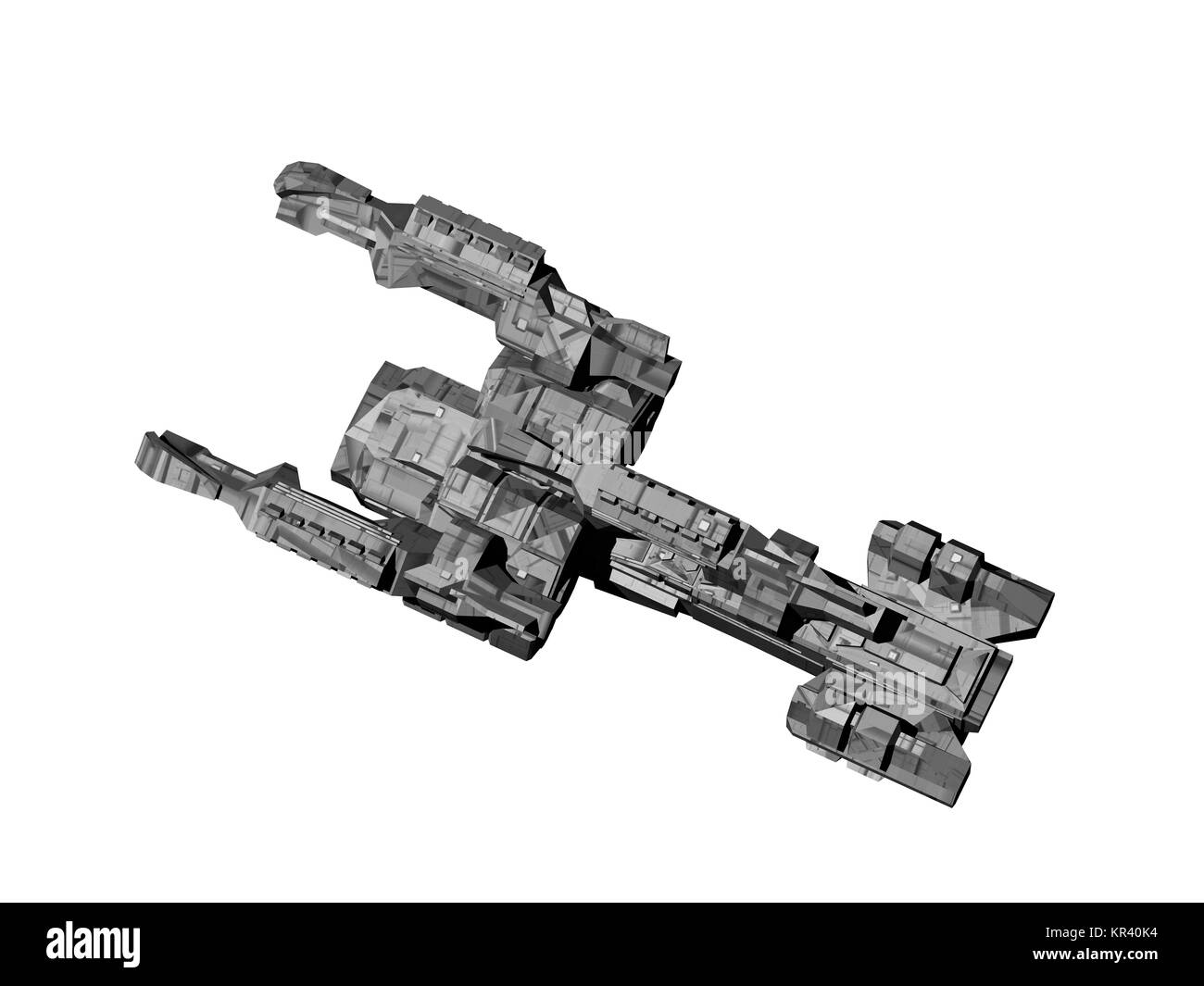 Spaceship unlocked in space Stock Photo - Alamy