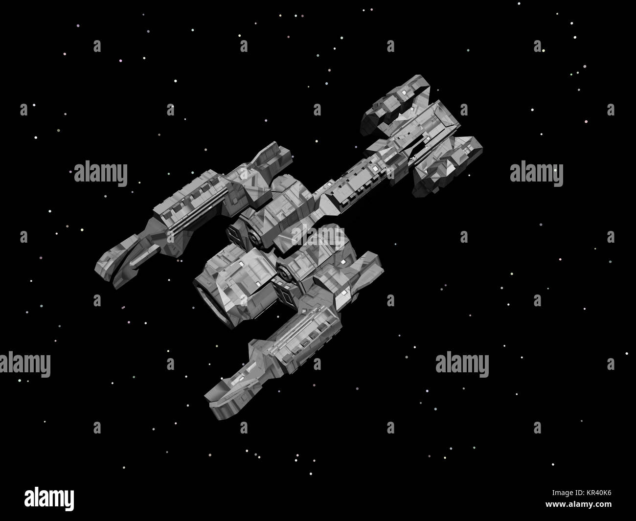 Spaceship in space Stock Photo - Alamy