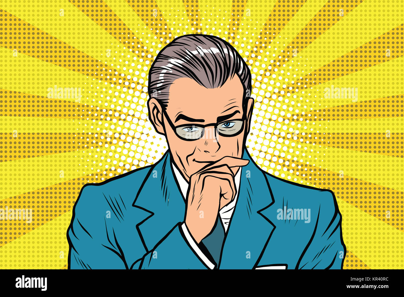 thinker thinking man pose Stock Photo - Alamy