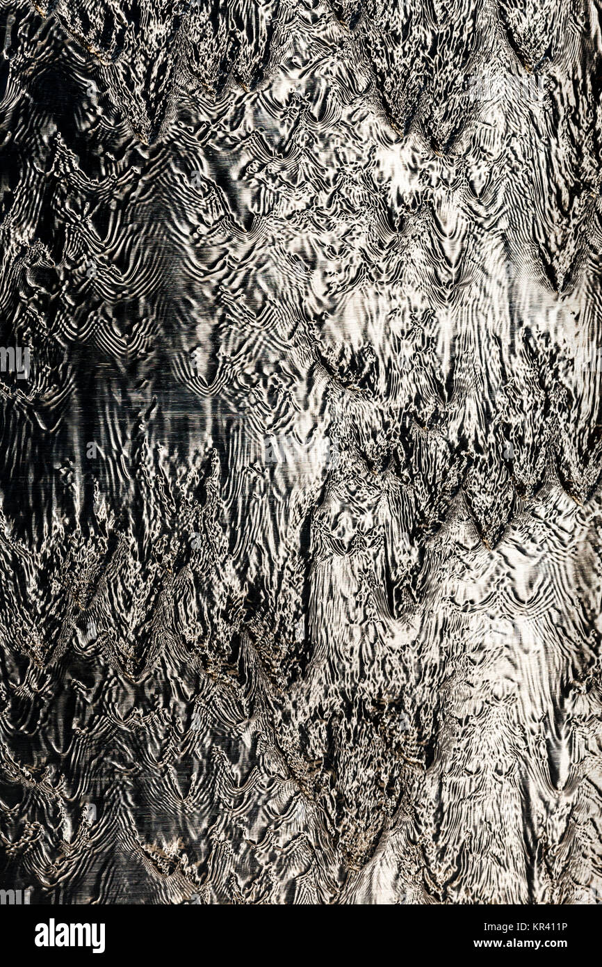 beautiful pattern of flowing water at a metal wall Stock Photo - Alamy