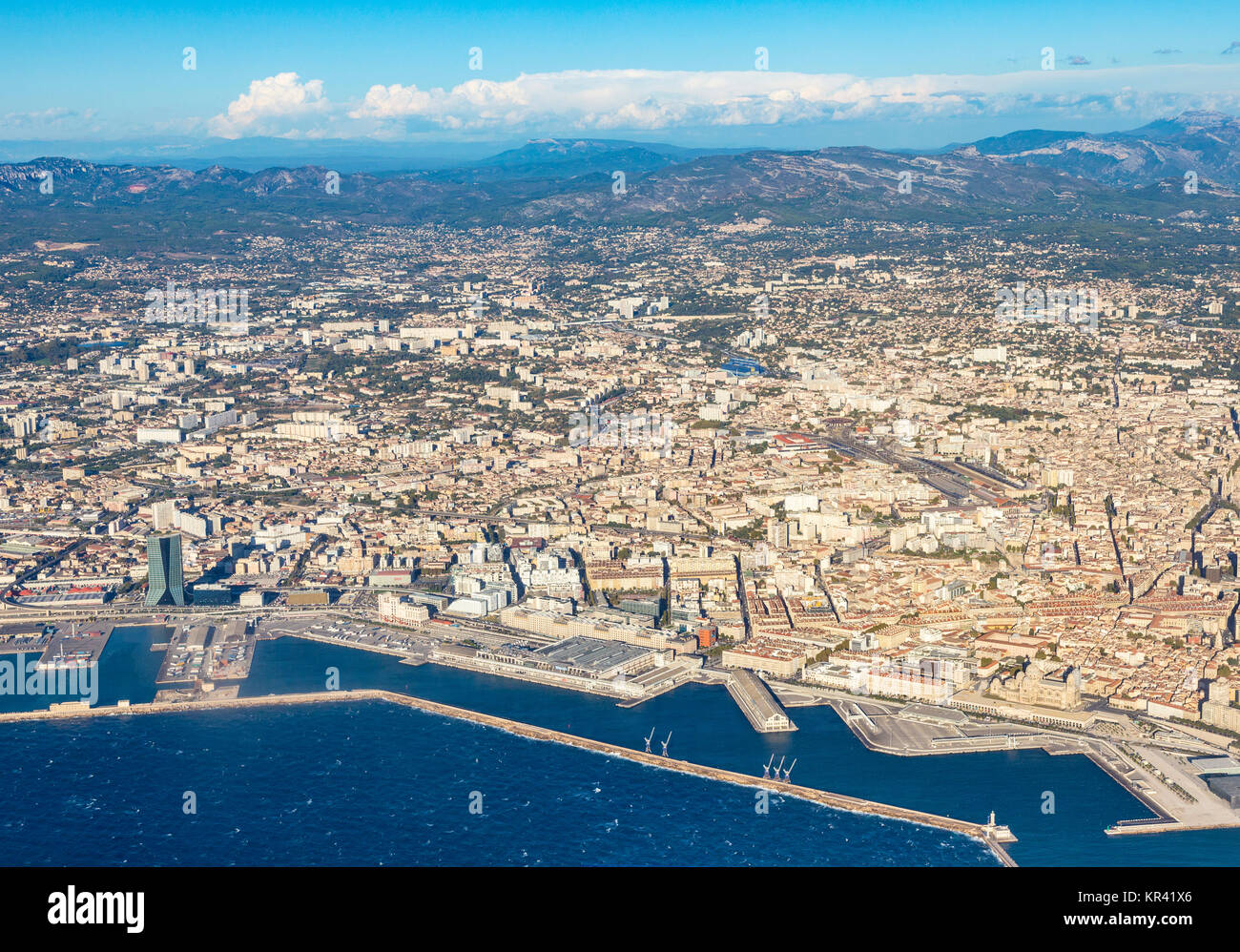 aerial view of Marseille in France in Midday light Stock Photo - Alamy