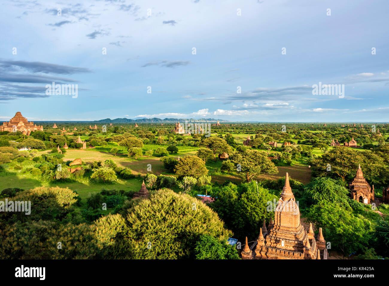 Pagoda landscape the Temples of Bagan(Pagan), Mandalay, Myanmar Stock ...