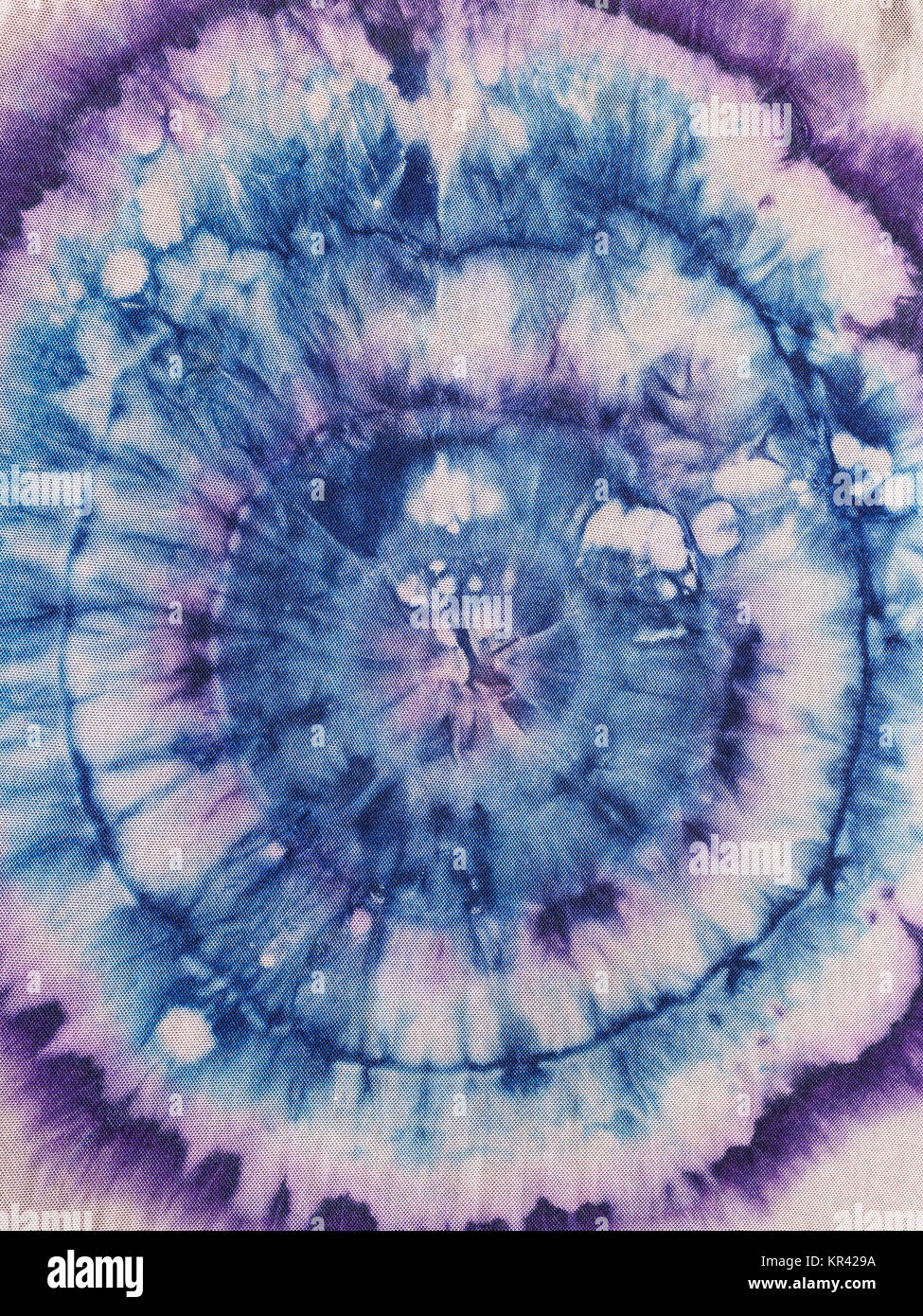 abstract ornament from circles on silk batik Stock Photo - Alamy