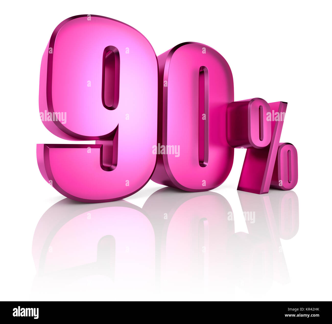 ninety percent sign Stock Photo - Alamy