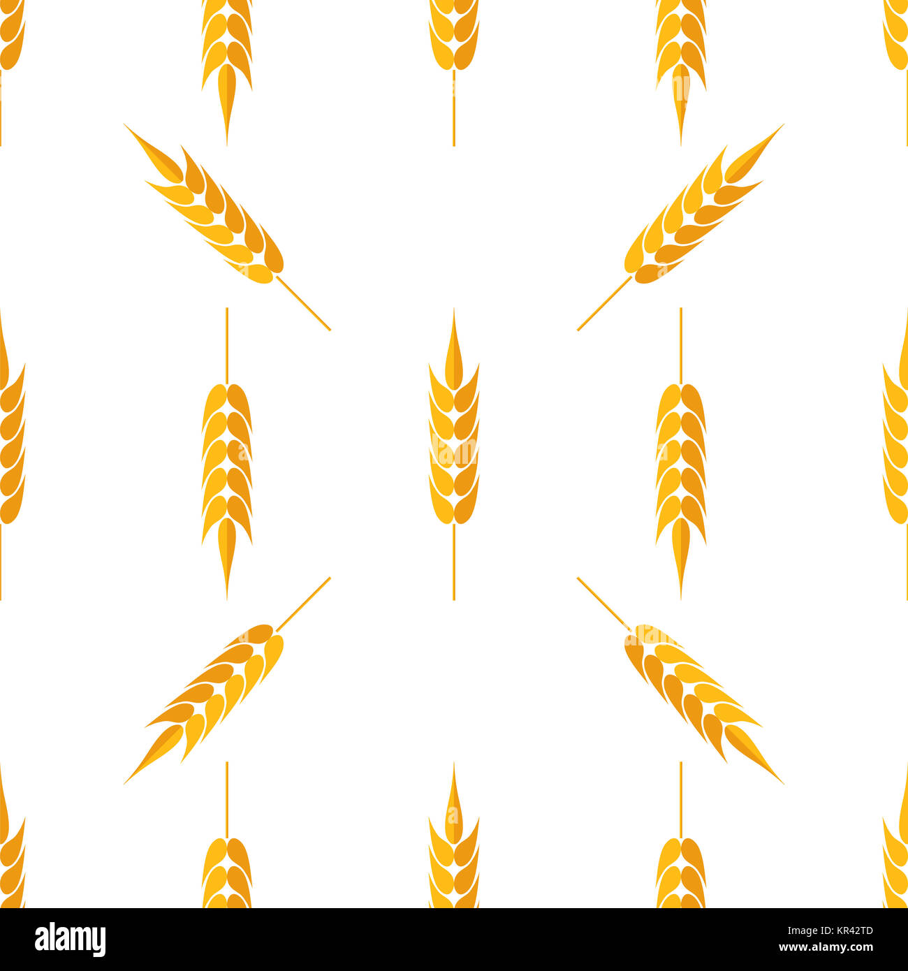 Seamless Wheat Pattern Stock Photo - Alamy