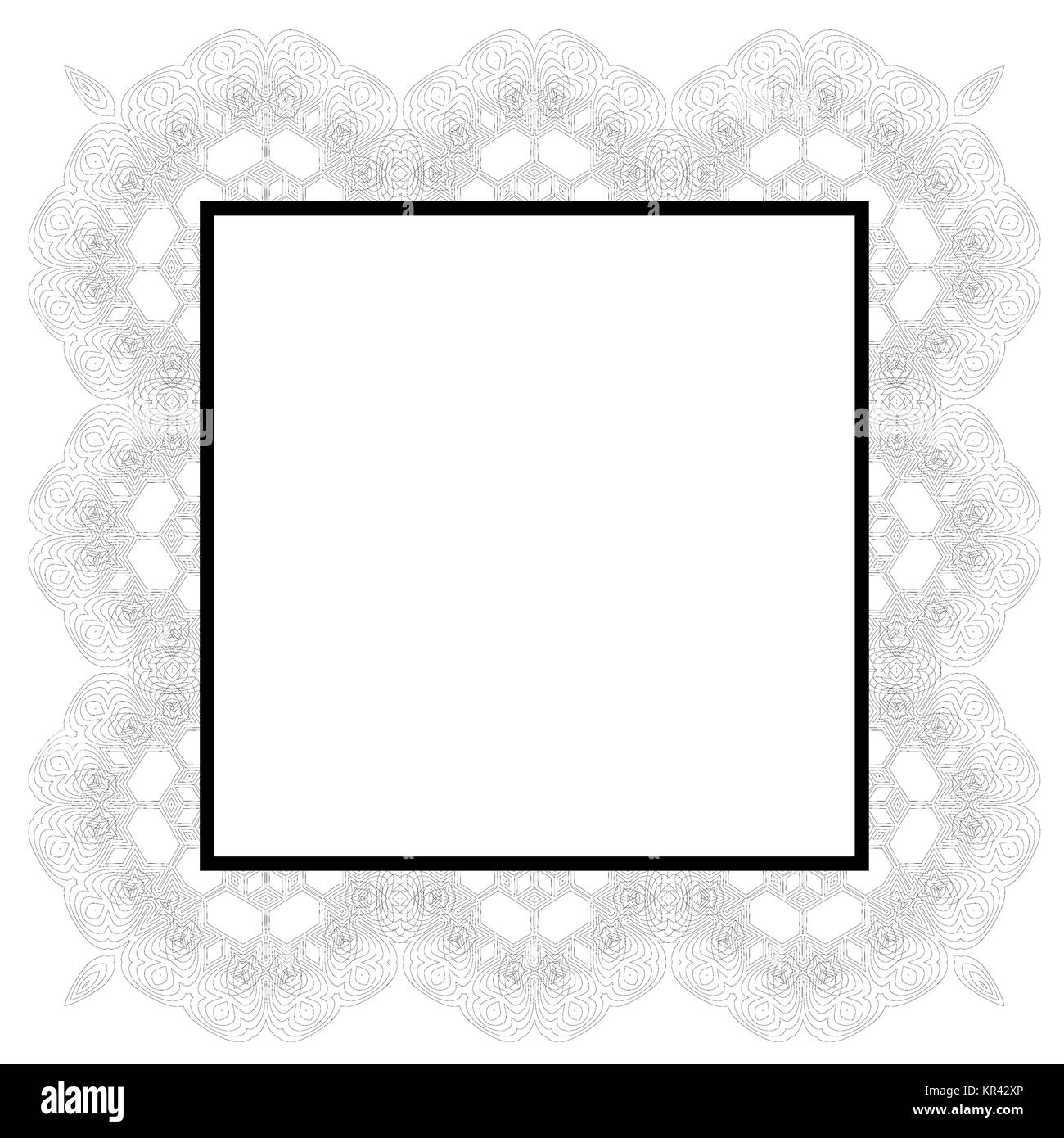 Vintage Retro Square Frame Stock Photo - Alamy