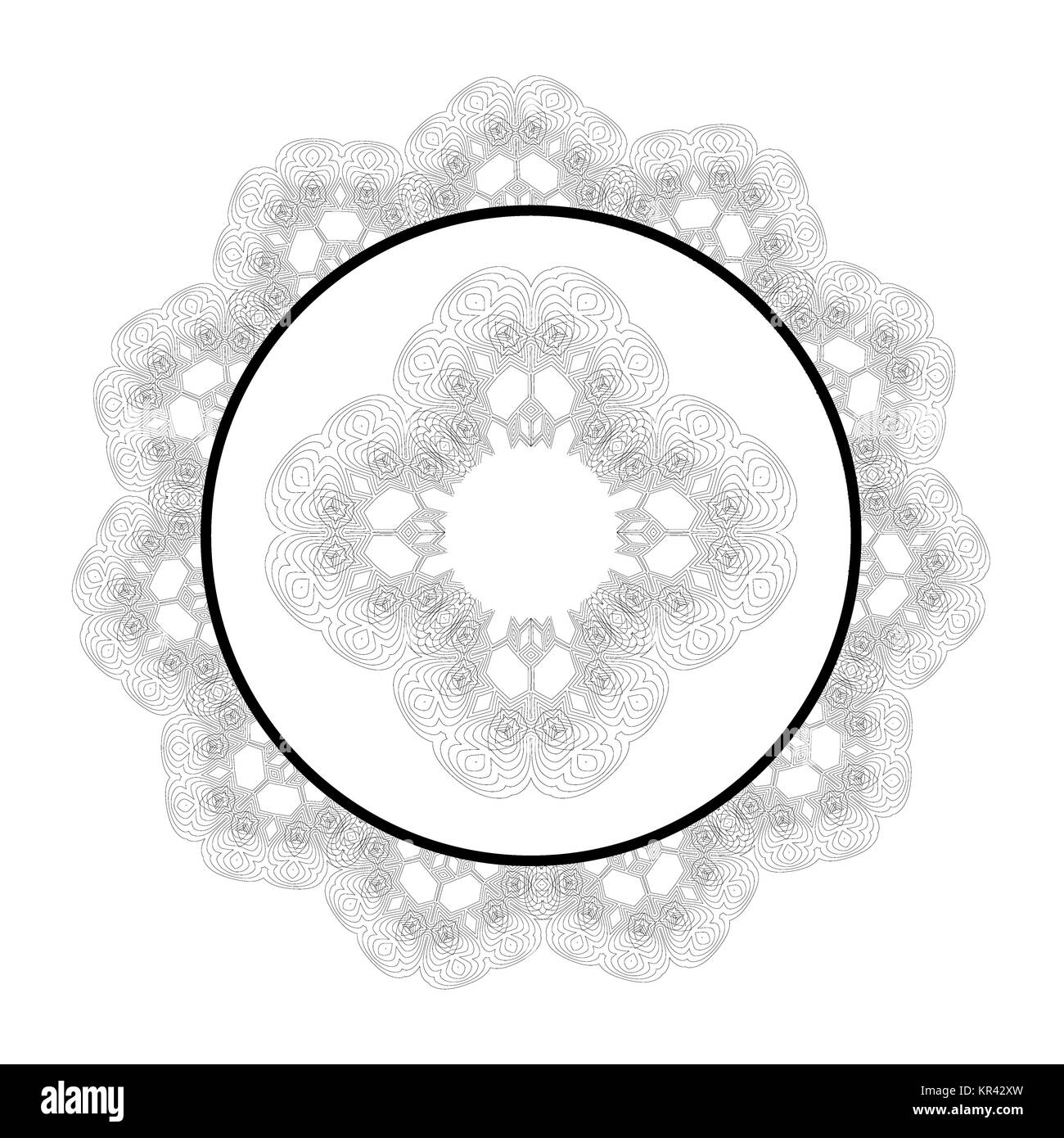 Retro Round Frame Stock Photo - Alamy