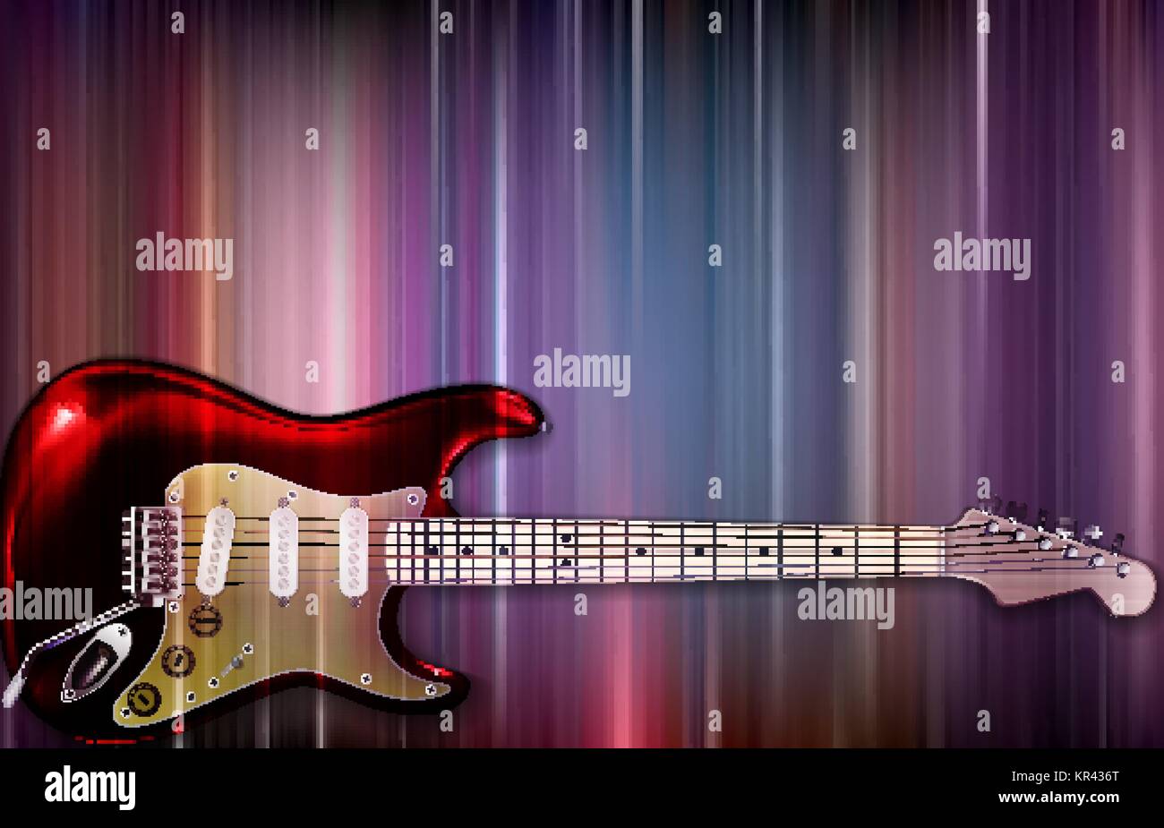 abstract blue music background with electric guitar Stock Vector Image ...