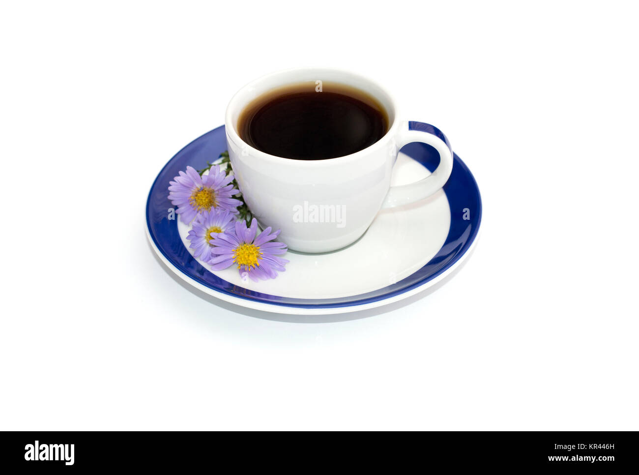 Blue flower border in Cut Out Stock Images & Pictures - Alamy