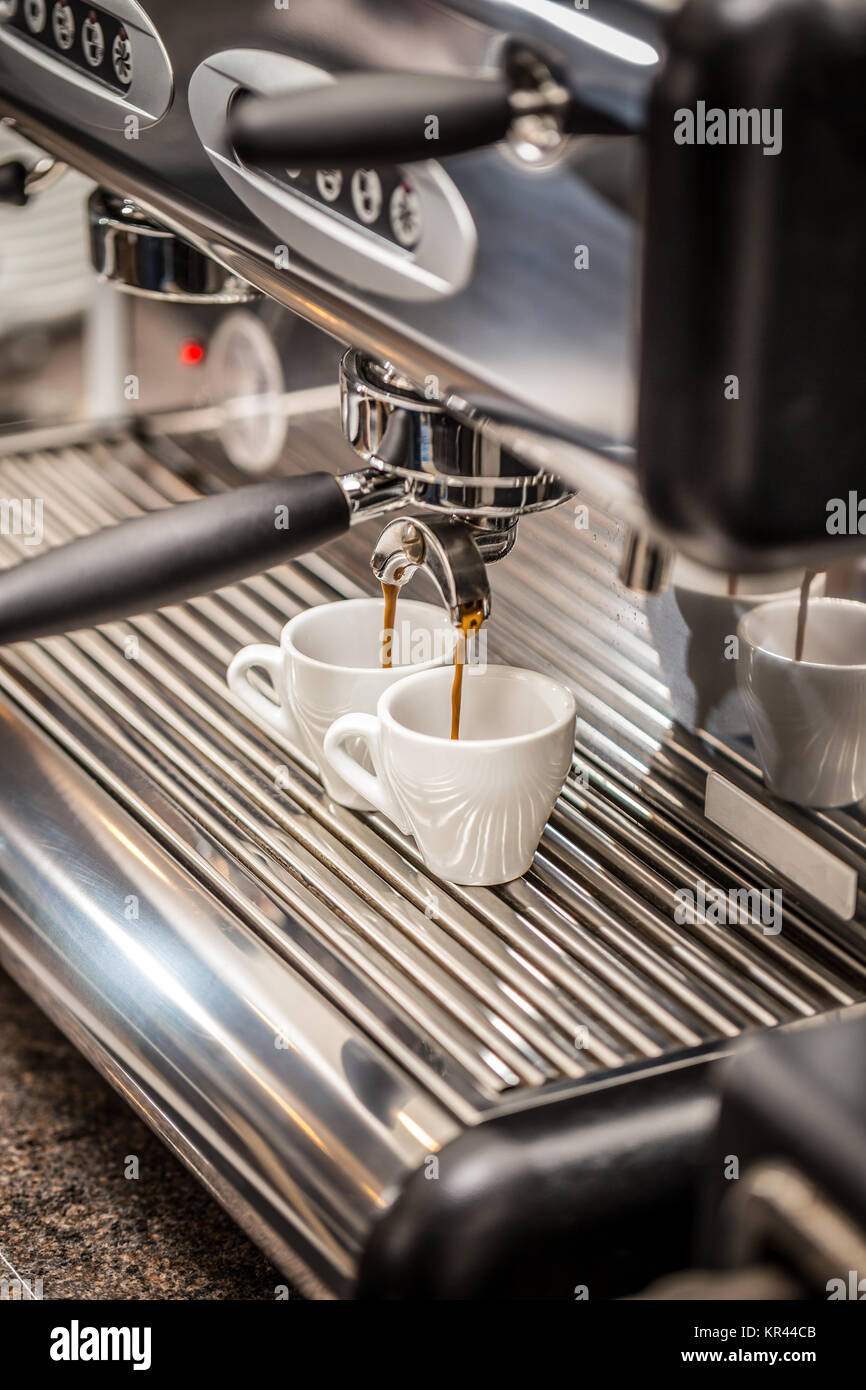 Professional espresso machine Stock Photo - Alamy