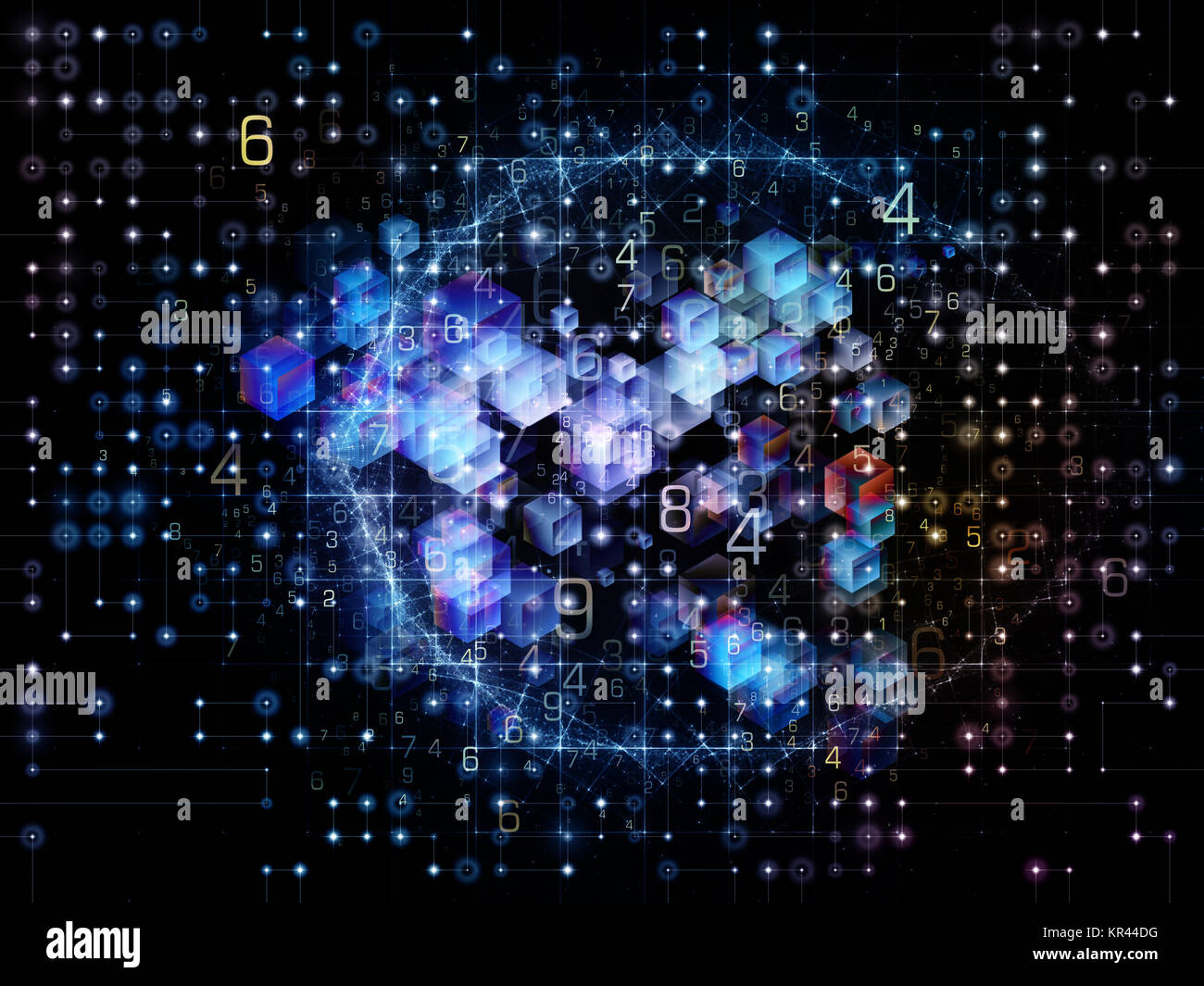 Advance of Digital Grid Stock Photo - Alamy