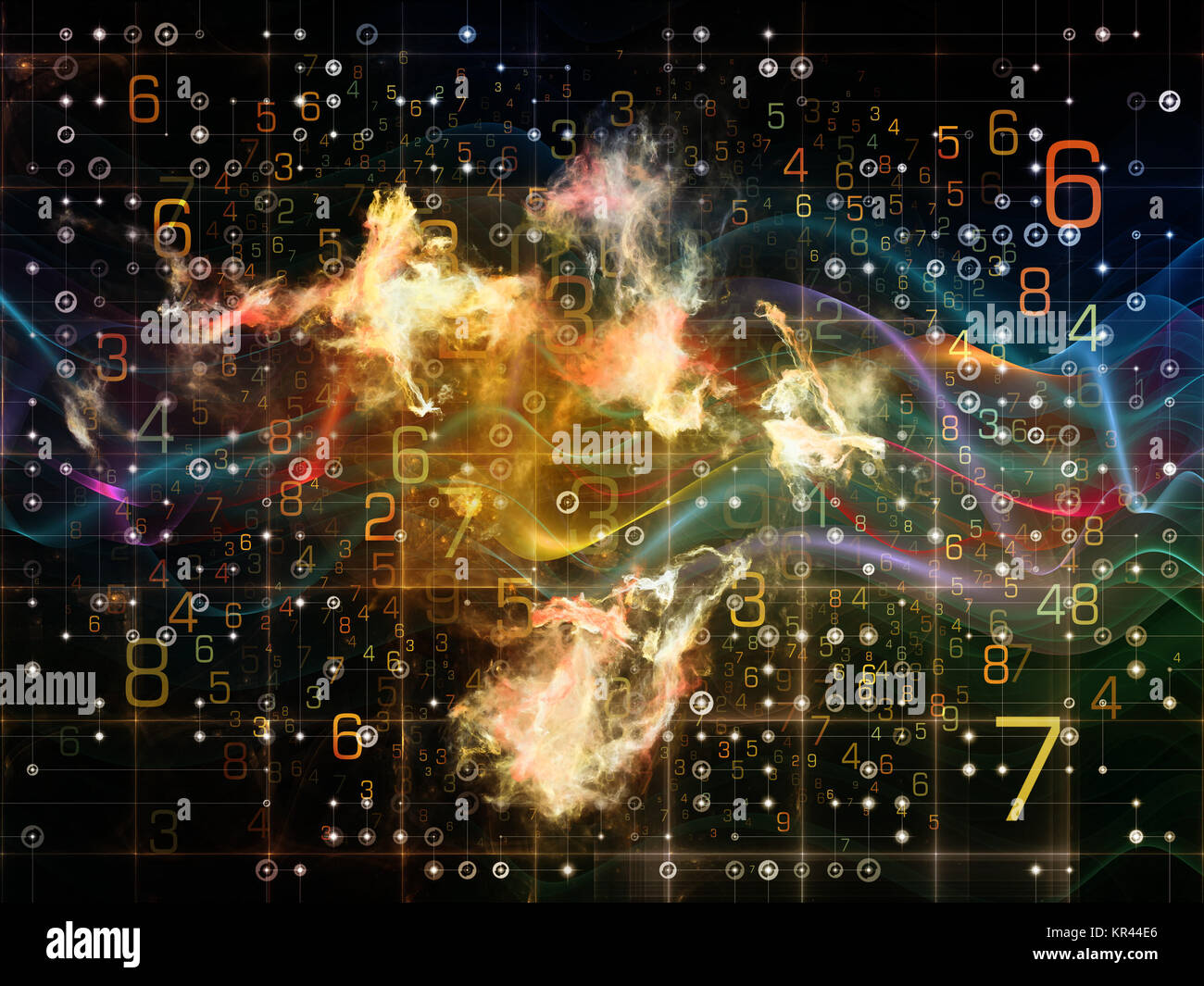 Propagation of Digital Grid Stock Photo - Alamy