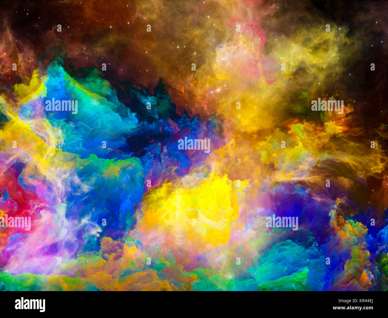 Magnificent Space Nebula Stock Photo - Alamy