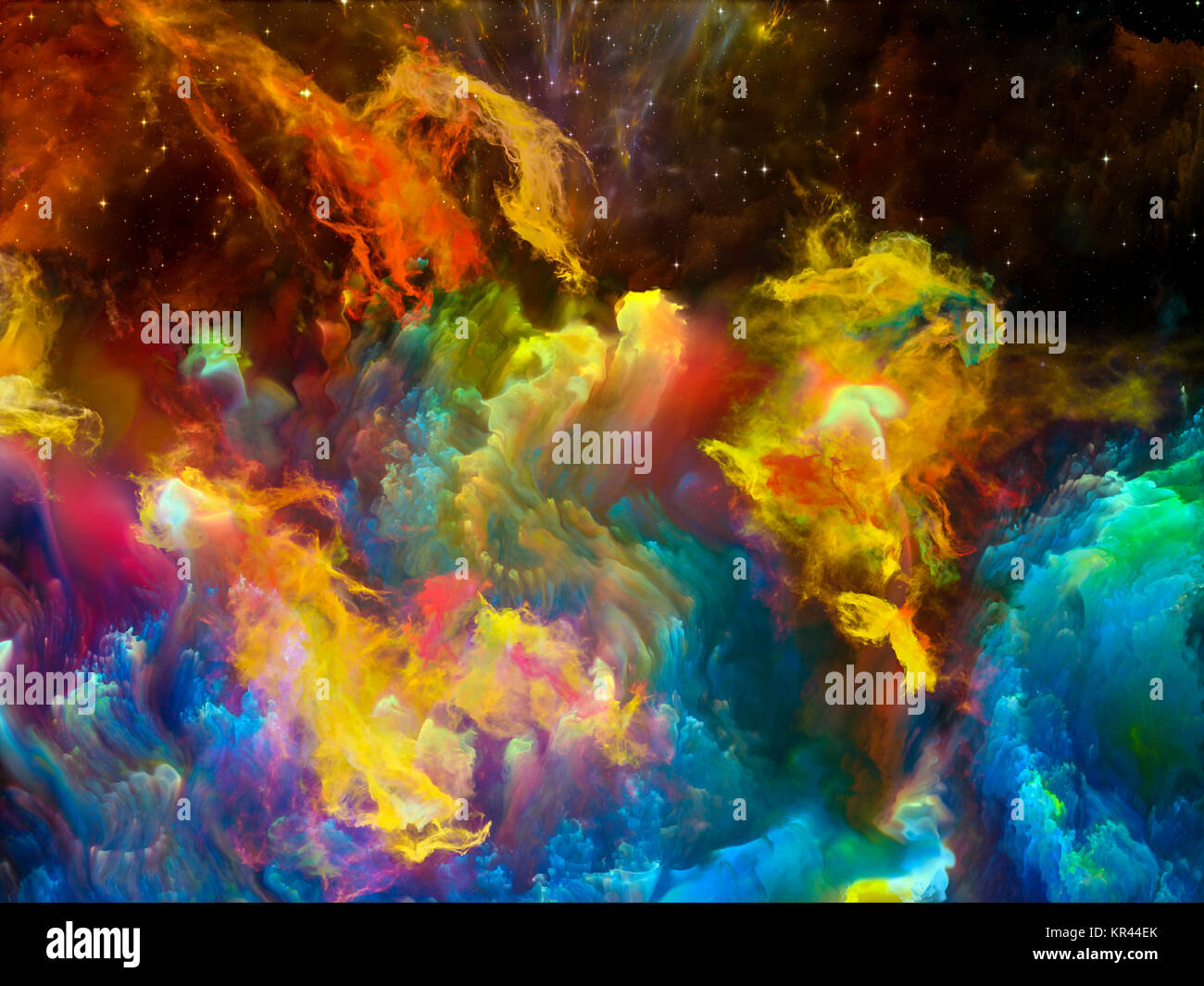 Magnificent Space Nebula Stock Photo - Alamy