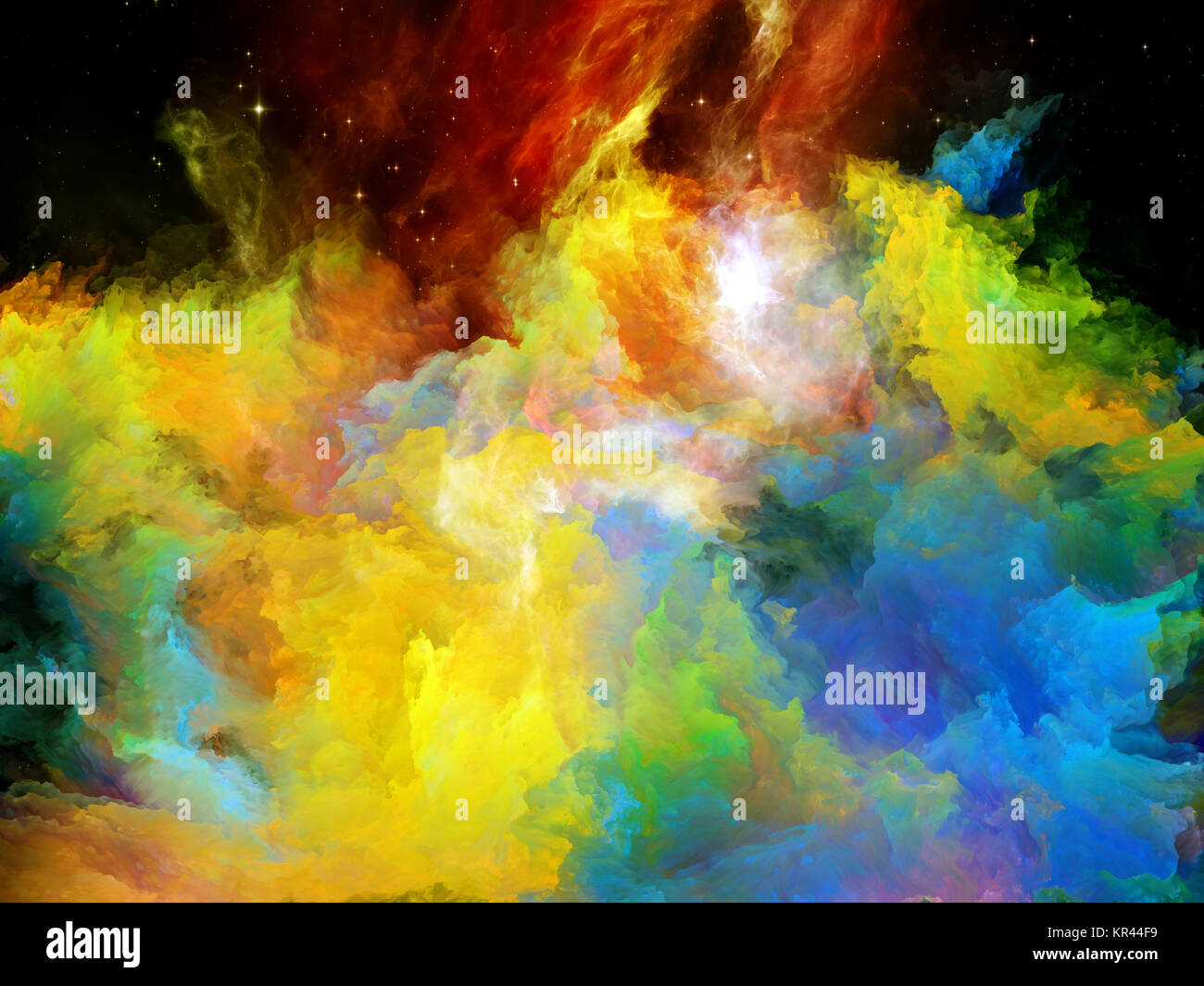 Emergence of Space Nebula Stock Photo - Alamy