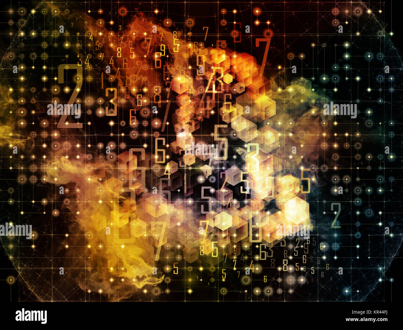 Processing Digital Grid Stock Photo - Alamy