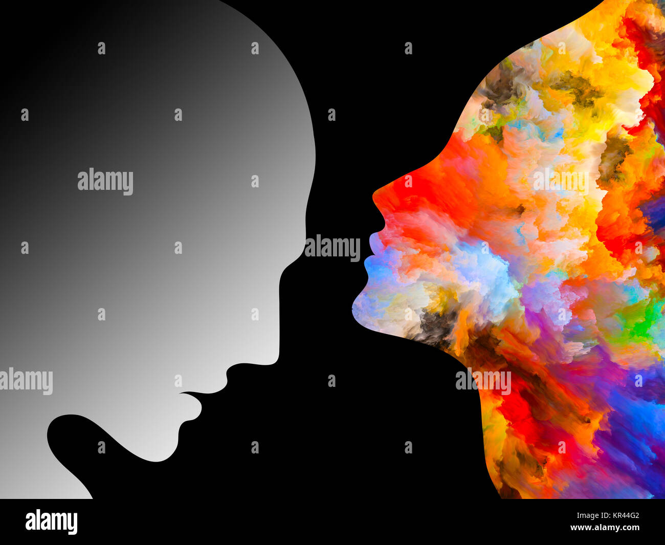 Energy of Inner Colors Stock Photo - Alamy