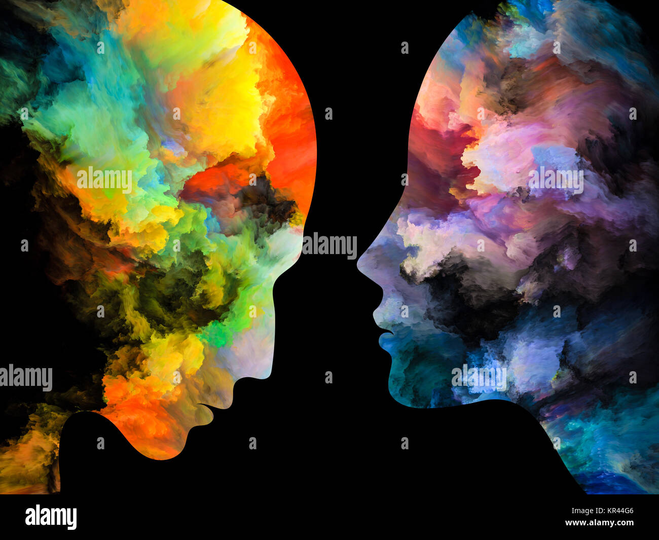 Visualization of Inner Colors Stock Photo - Alamy