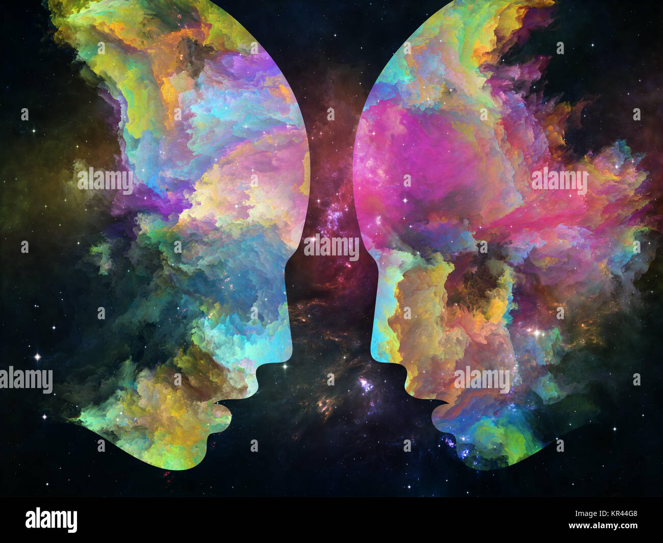 Visualization of Inner Colors Stock Photo - Alamy