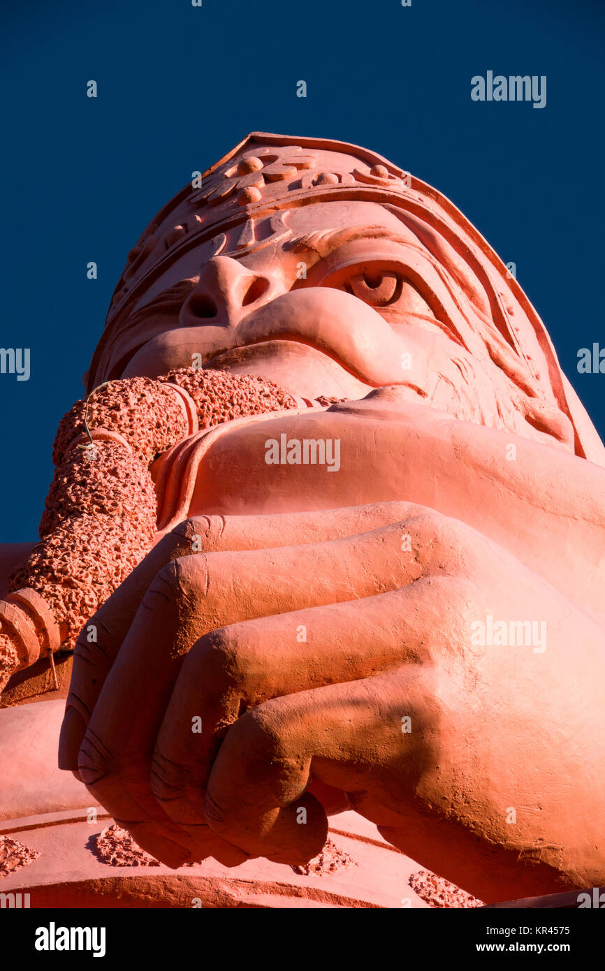 Closeup view of the world's tallest Hanuman (monkey god) statue at ...