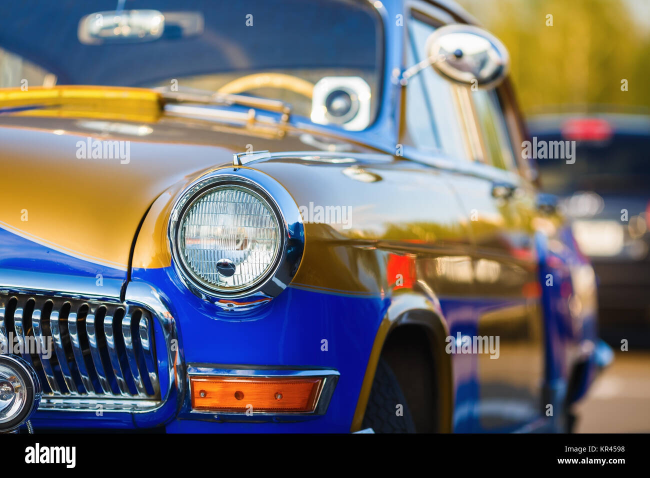 Close-up of vintage car Stock Photo - Alamy