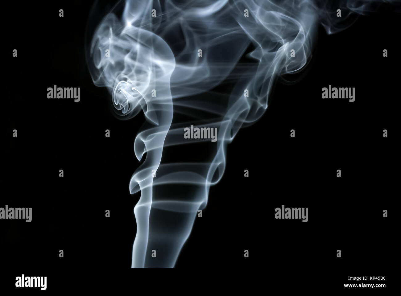 Curls of smoke Stock Photo - Alamy