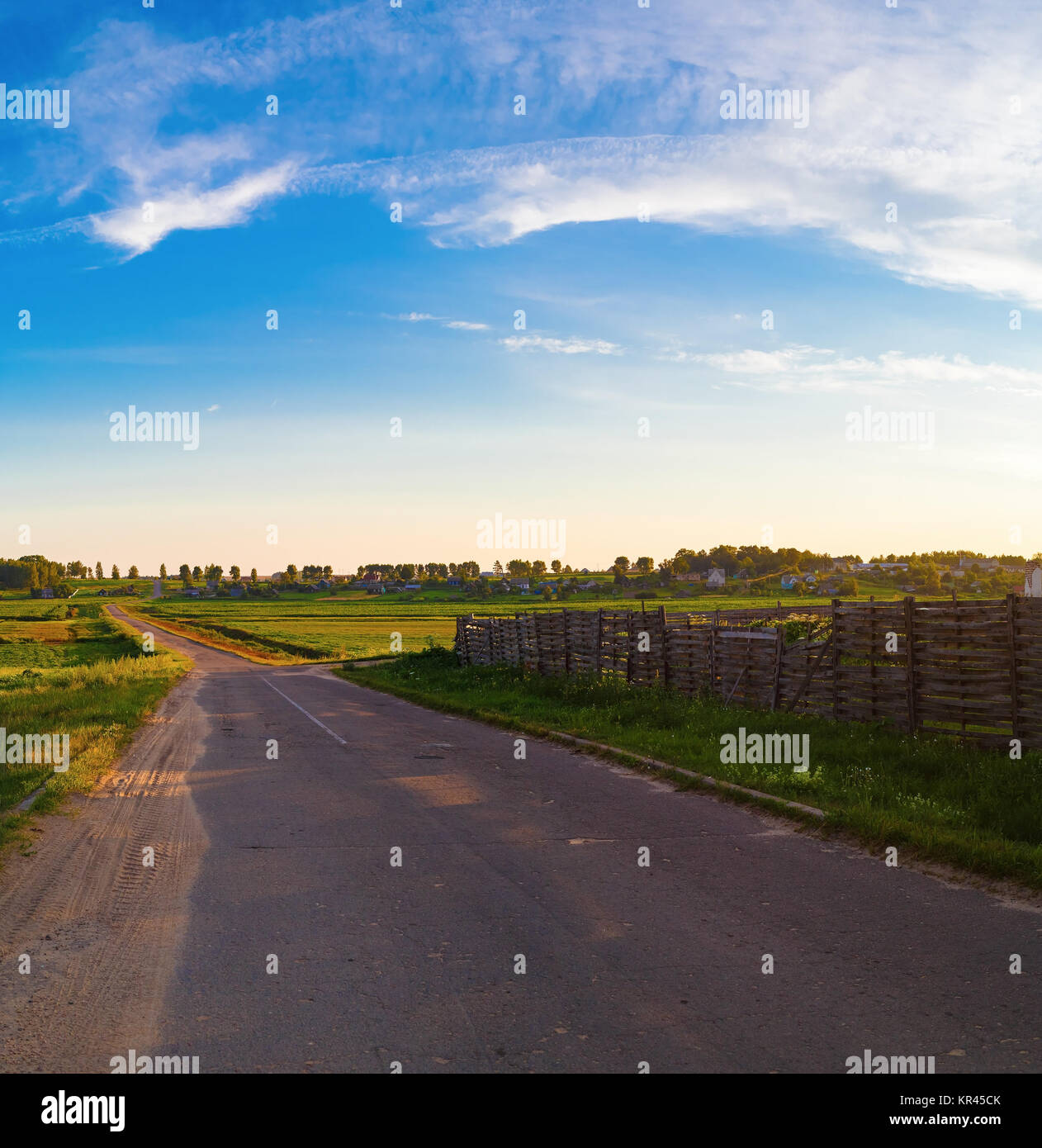 Old road in the countryside Stock Photo - Alamy