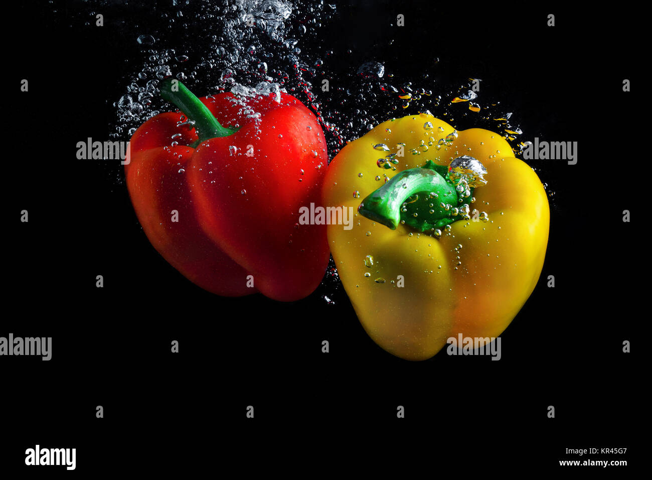 Paprika in water Stock Photo - Alamy