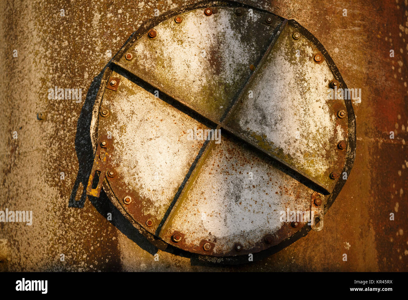 Old rusty hatch Stock Photo - Alamy